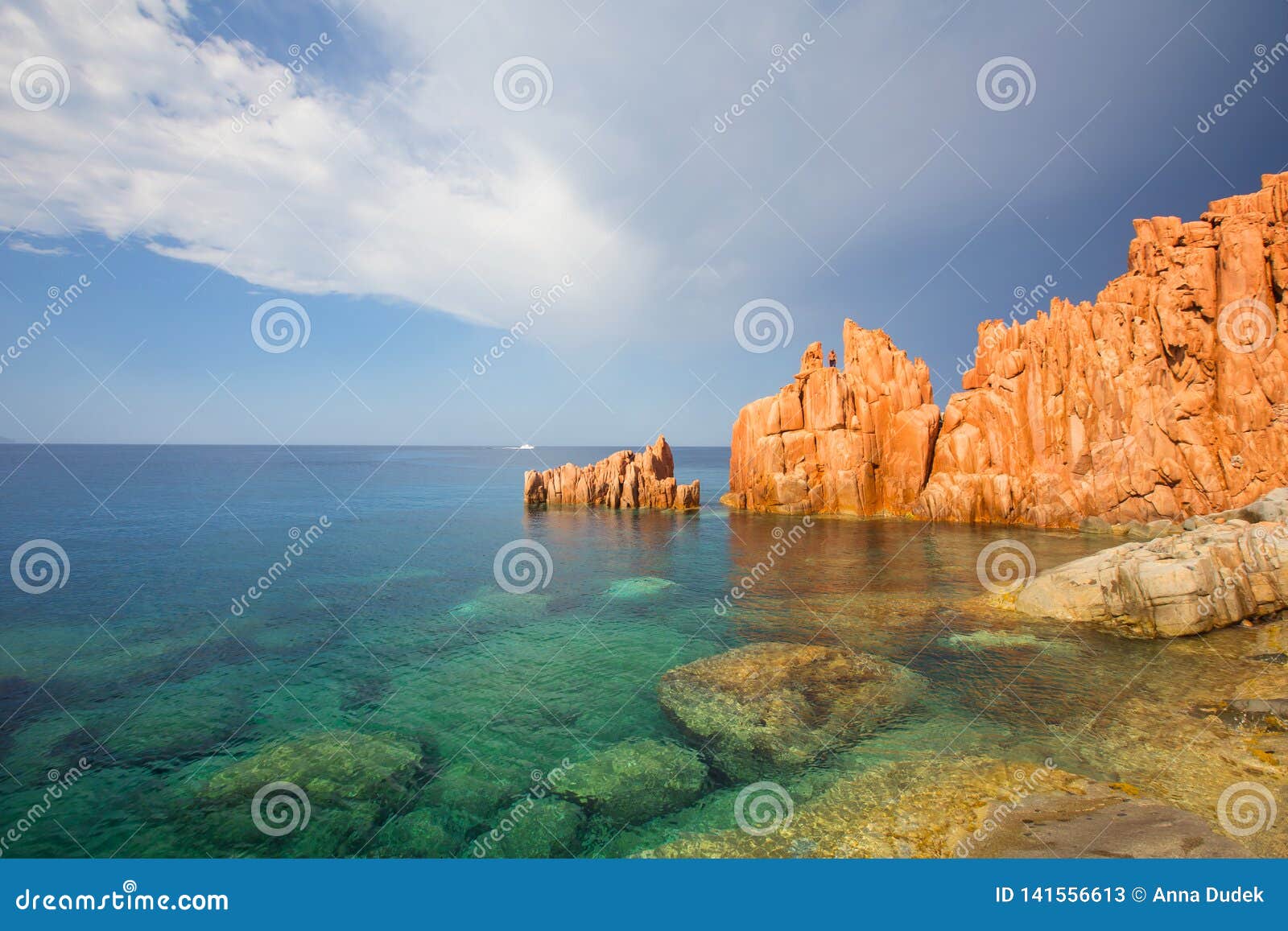 Rocce Rosse Arbatax, Sardinia Stock Image - Image of scenics, outdoors ...