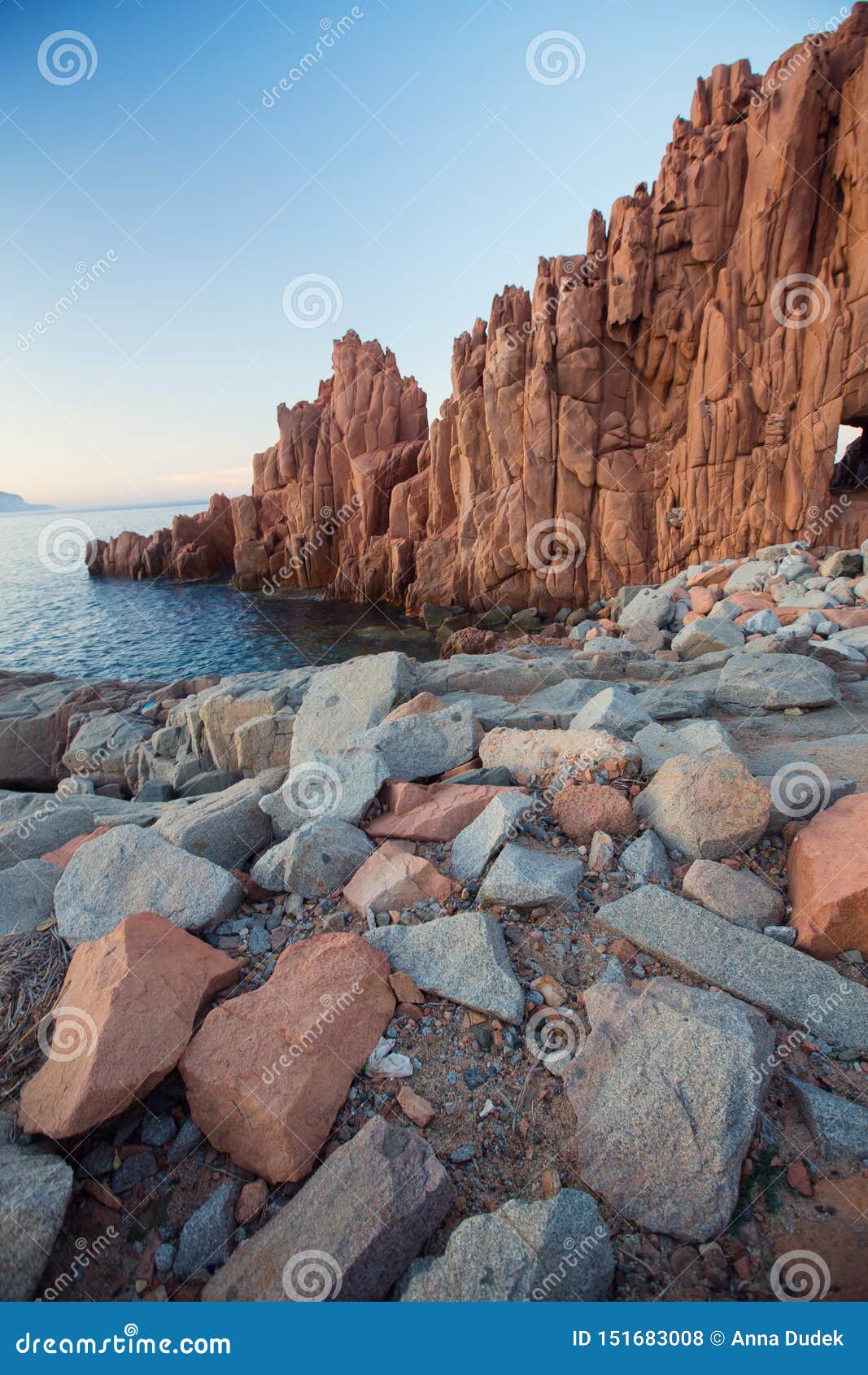 Rocce Rosse Arbatax, Sardinia Stock Photo - Image of italy, scenics ...
