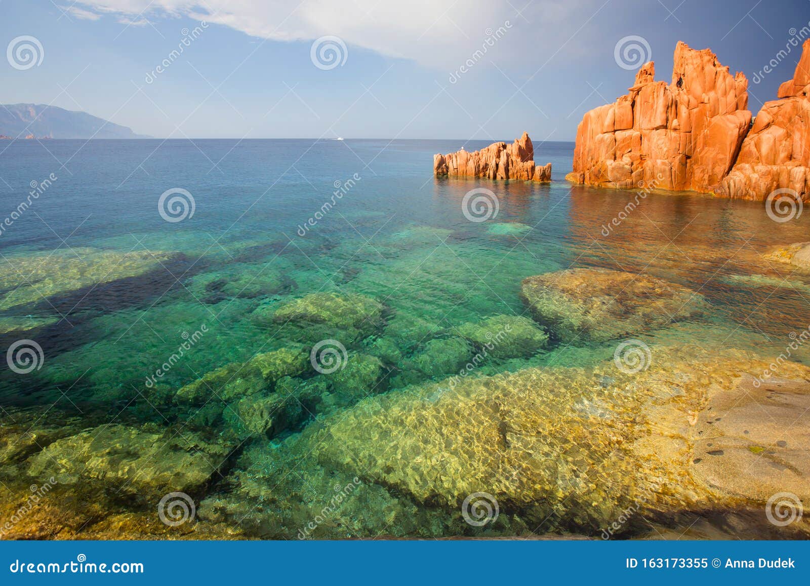Rocce Rosse Arbatax, Sardinia Stock Image - Image of rain, place: 163173355
