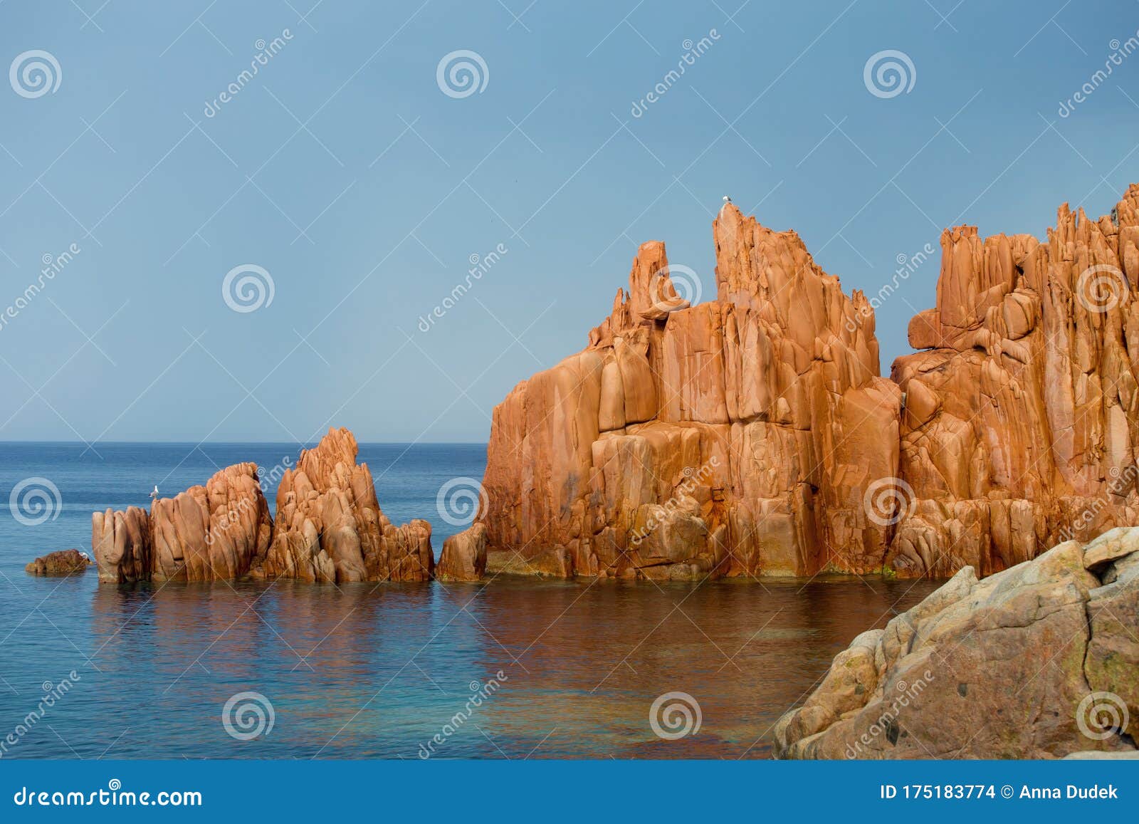 Rocce Rosse Arbatax, Sardinia, Italy Stock Photo - Image of outdoors ...