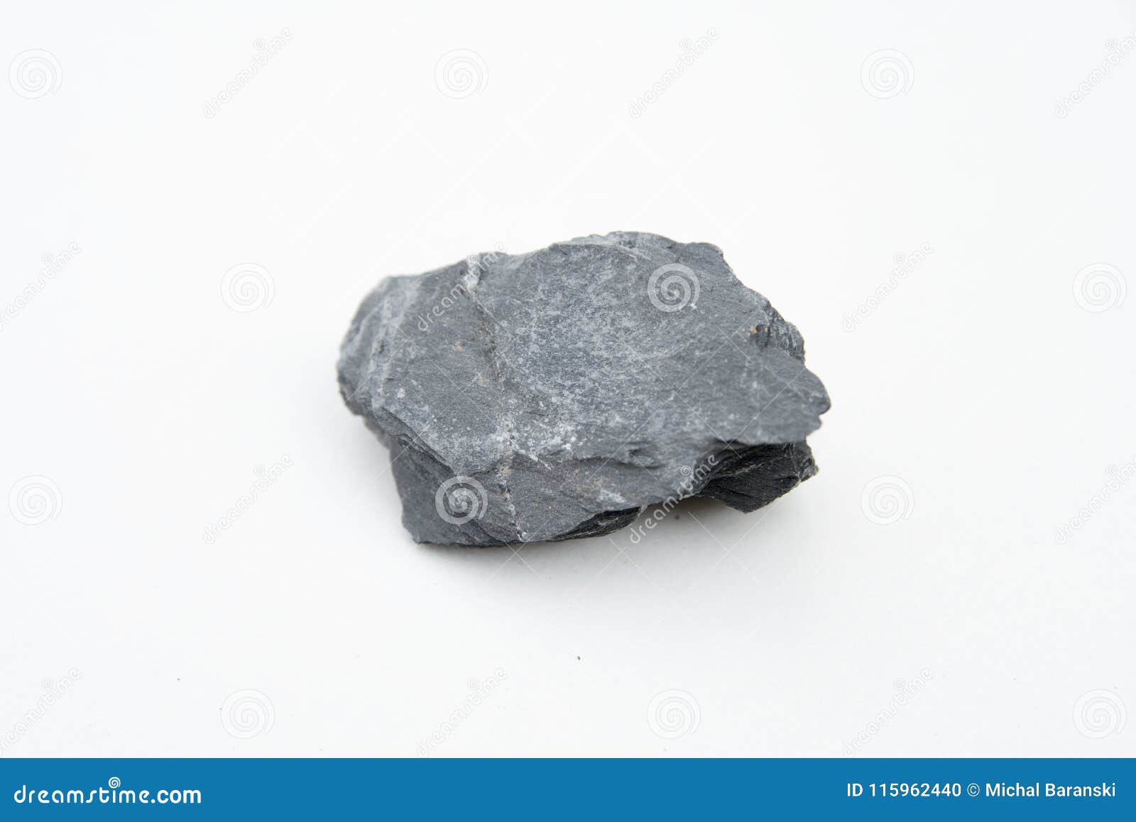 Roccia Dell'ardesia Isolata Sopra Bianco Fotografia Stock - Immagine di ...