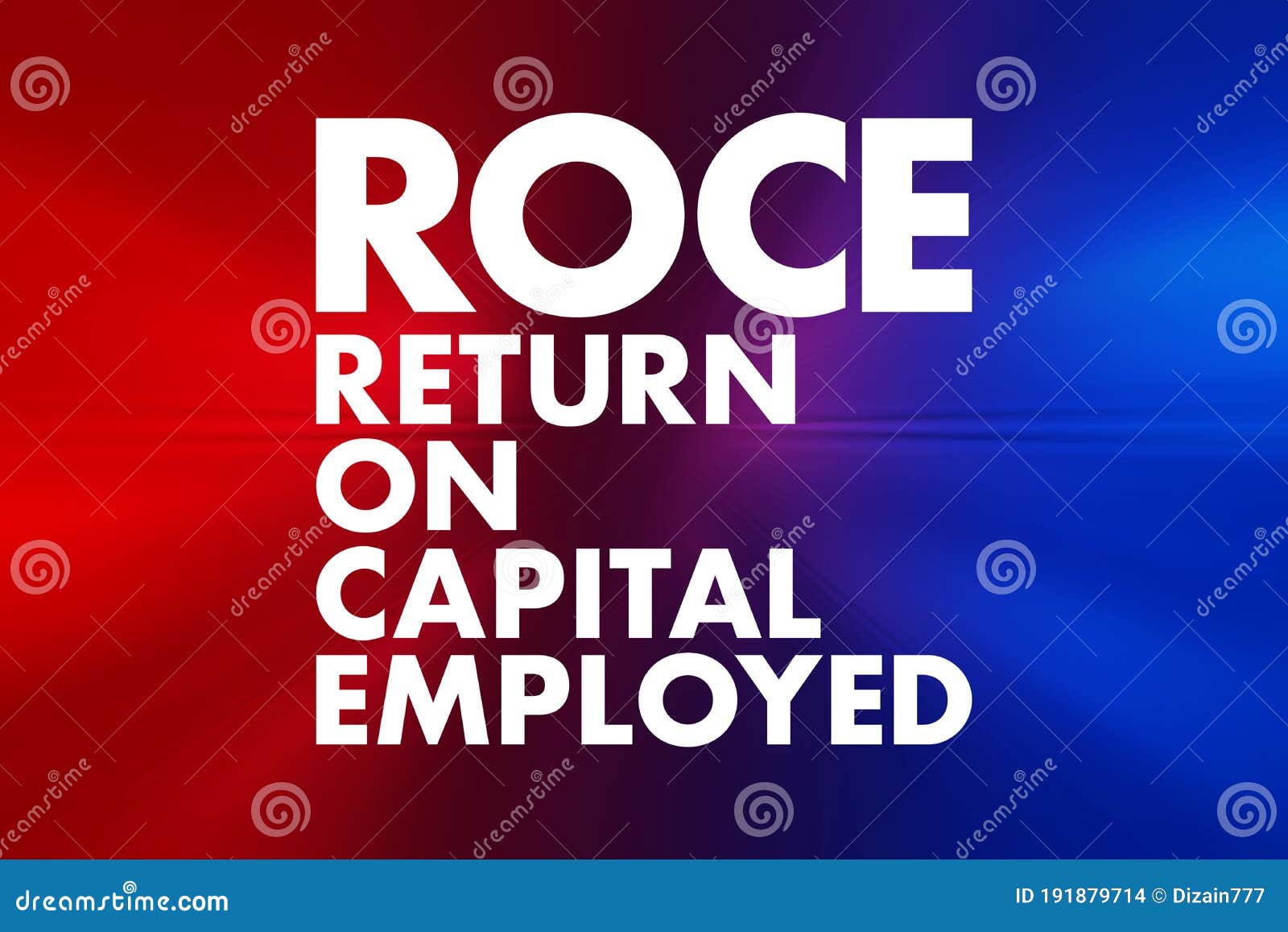 ROCE - Return on Capital Employed Acronym, Business Concept Background ...