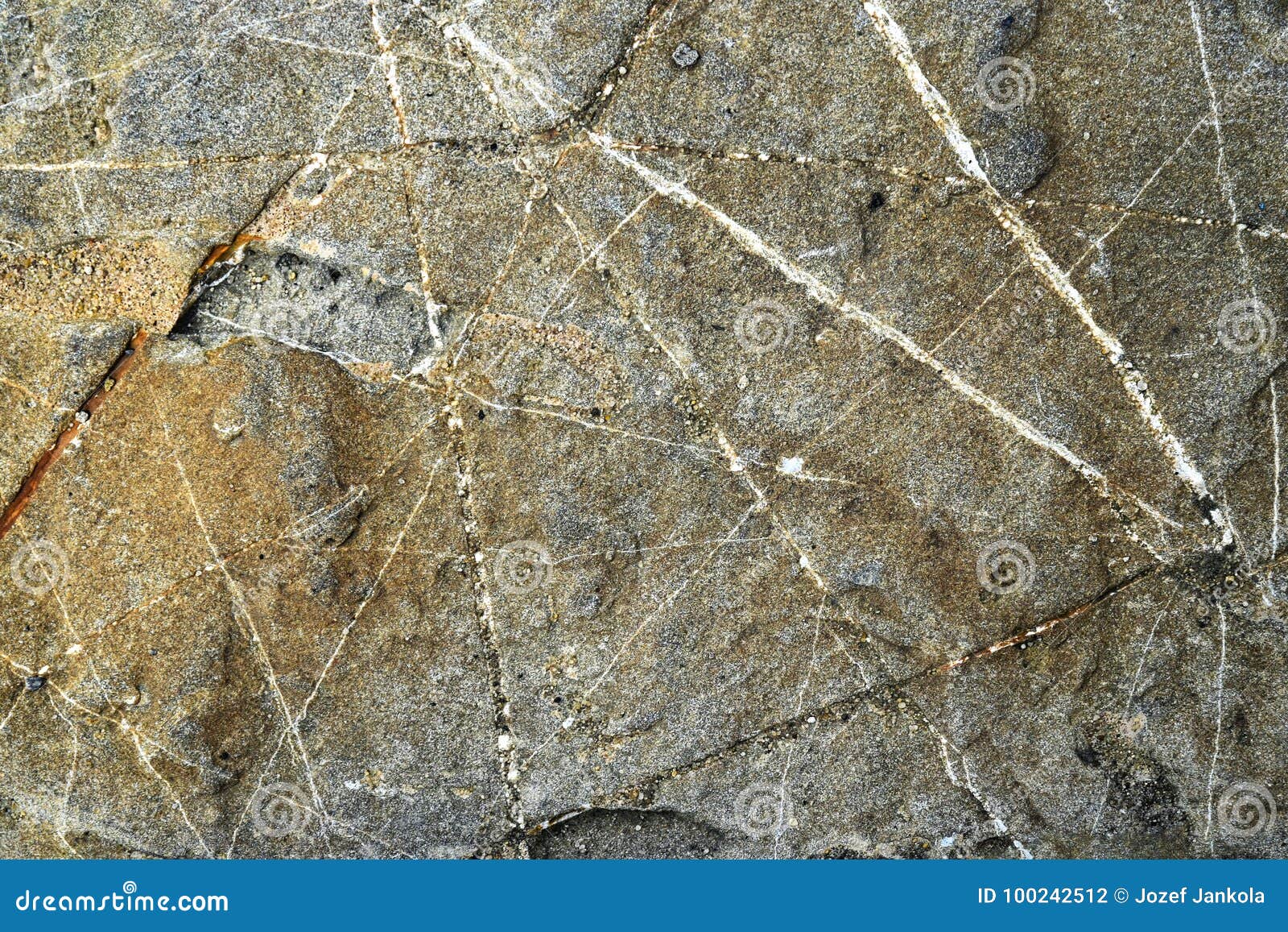 Rocha Do Arenito Com Linhas De Quartzo Foto de Stock - Imagem de ...