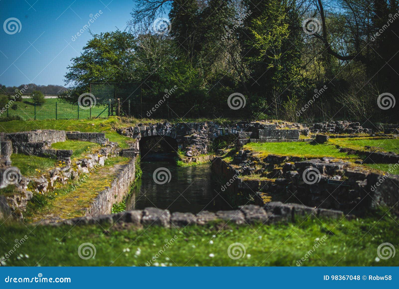 Roche Abbey Ruins Maltby UK Stock Photo - Image of architecture ...