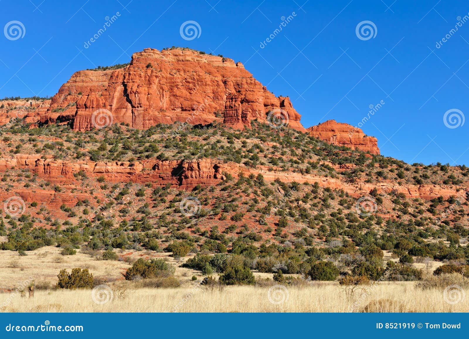 Roche de rouge de montagne image stock. Image du scénique - 8521919