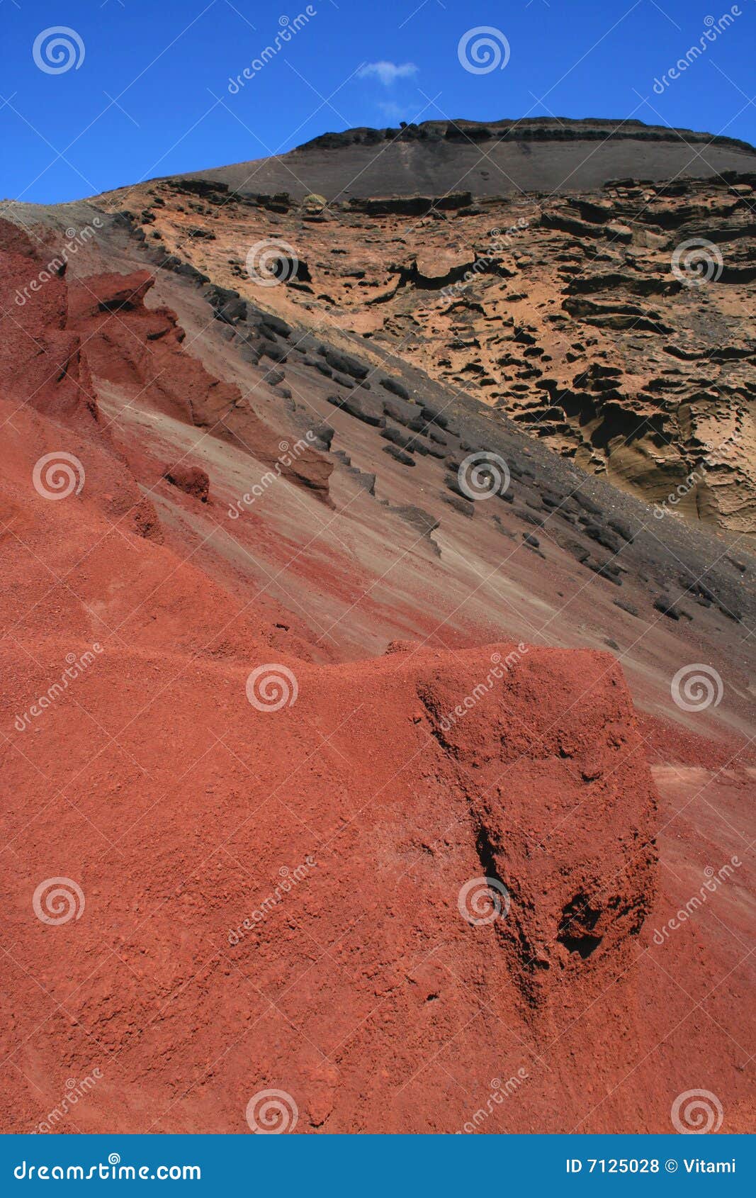 Roche Rouge Sur Lanzarote, Espagne Photo stock - Image du pierre ...