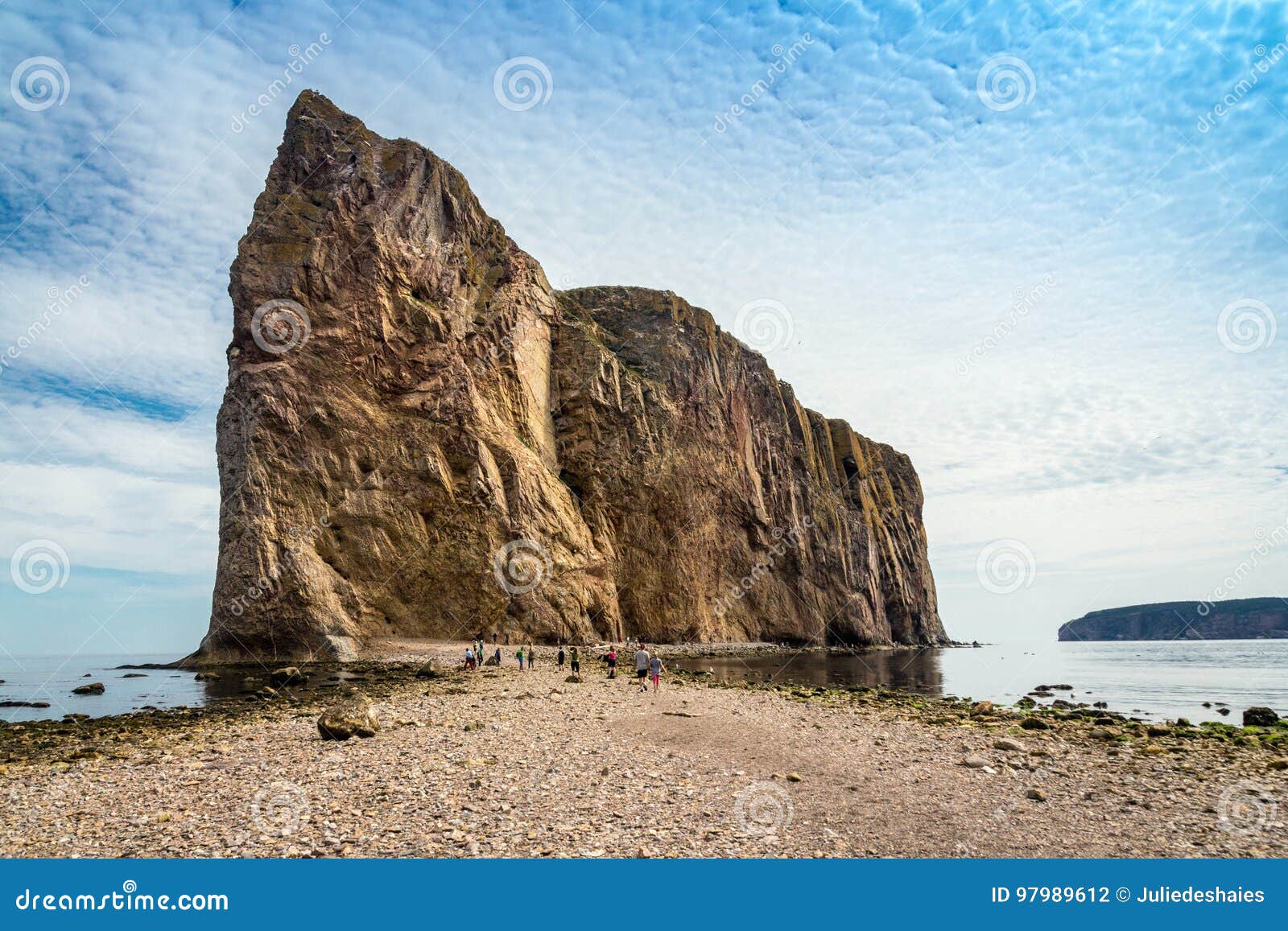 Rocher Perce Pierced Rock Natural Stone Stock Photo - Image of summer ...