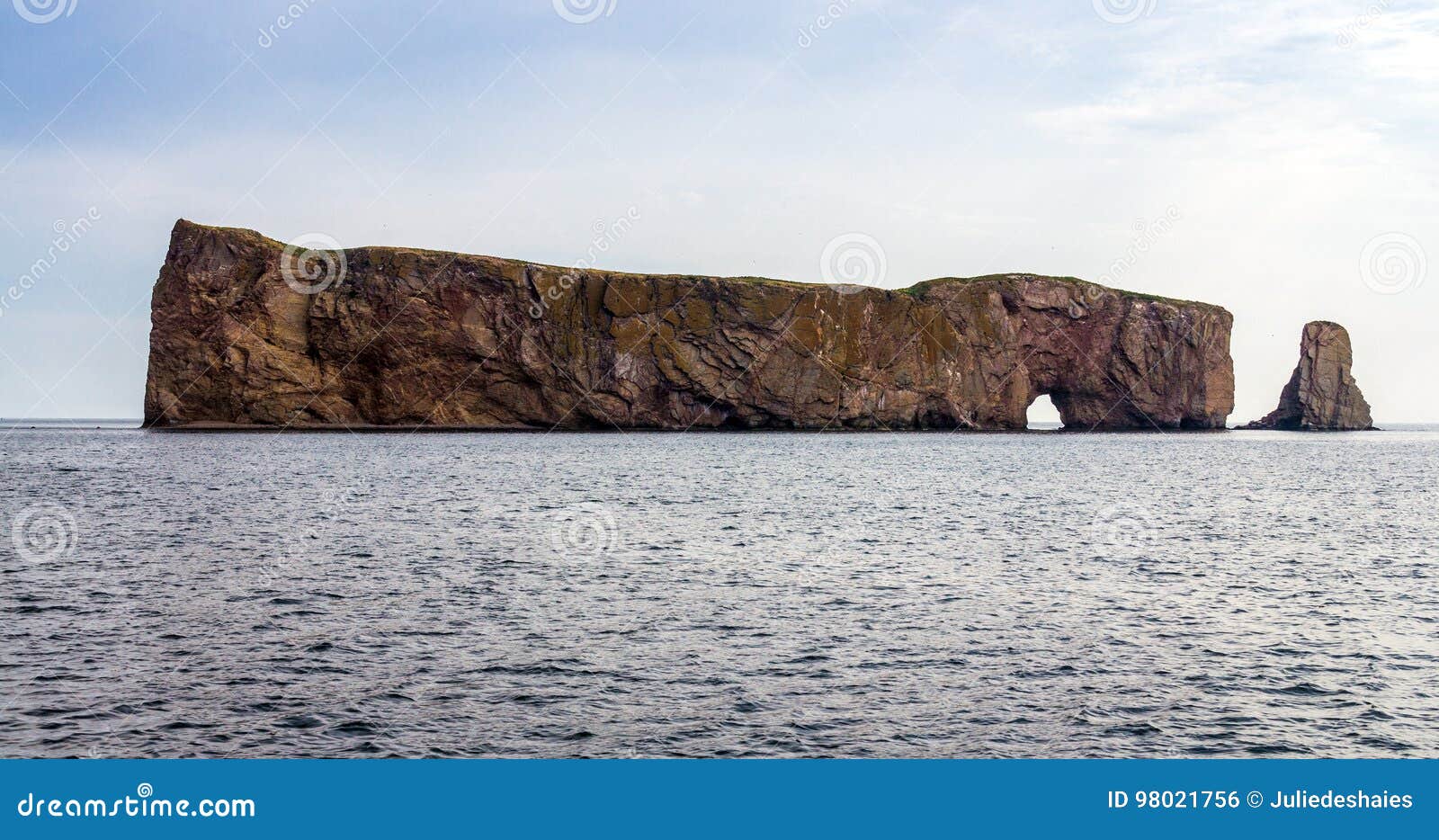 Rocher Perce Pierced Rock Natural Stone Stock Photo - Image of pierced ...