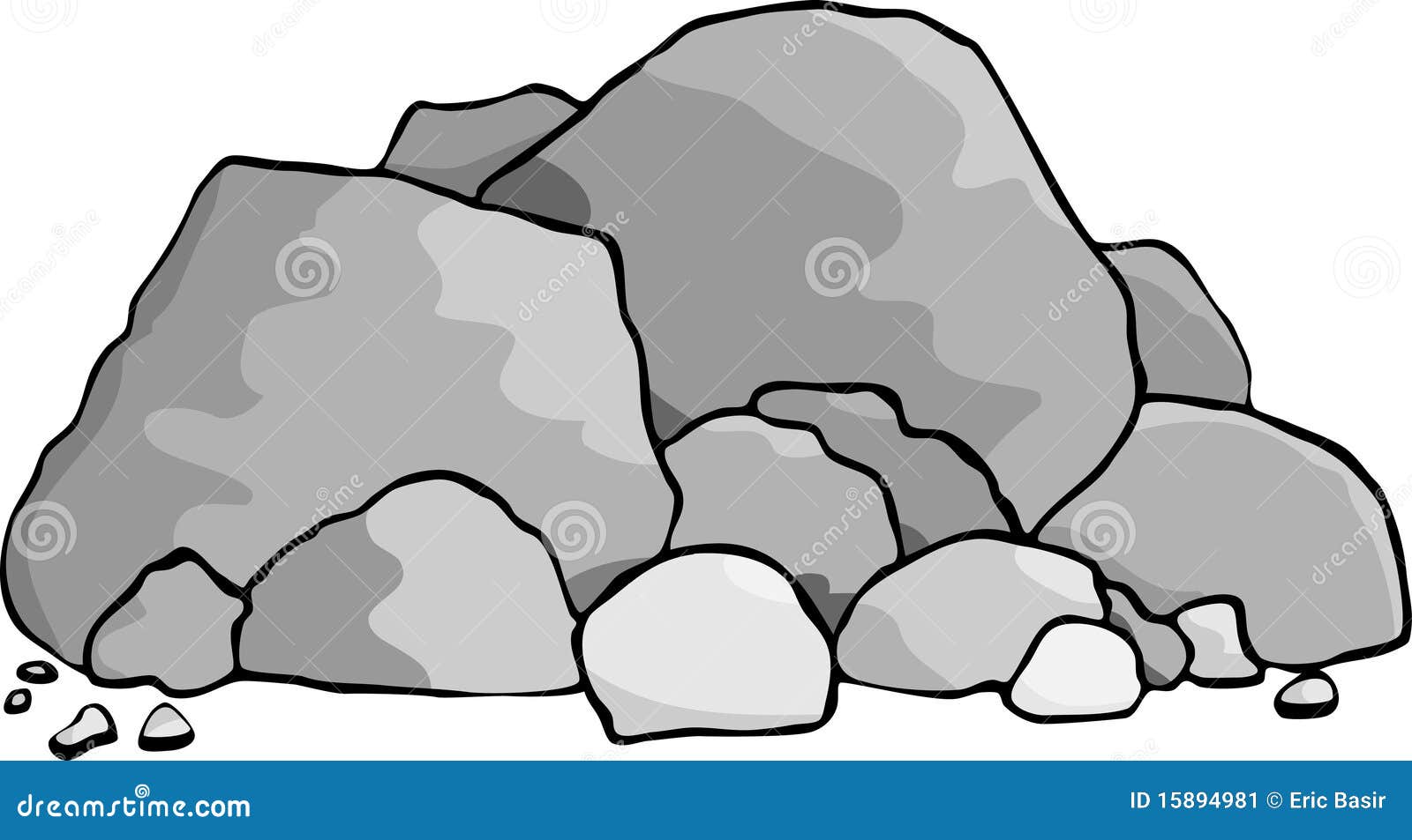 Rochers illustration de vecteur. Illustration du avalanche - 15894981