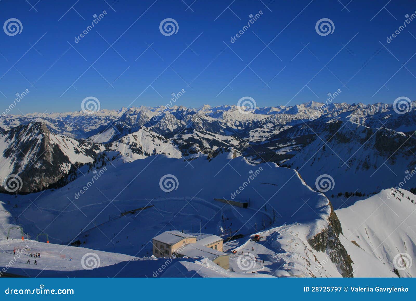 Rochers-de-Naye stock image. Image of swiss, skyline - 28725797