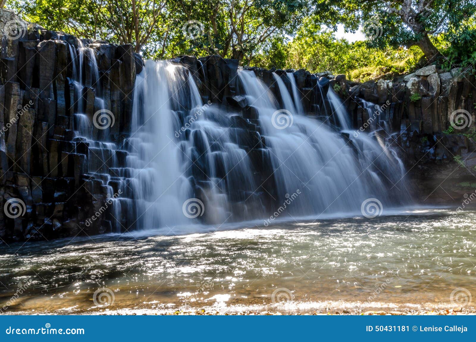 Rochester Falls in Mauritius Stock Image - Image of foliage, beauty ...
