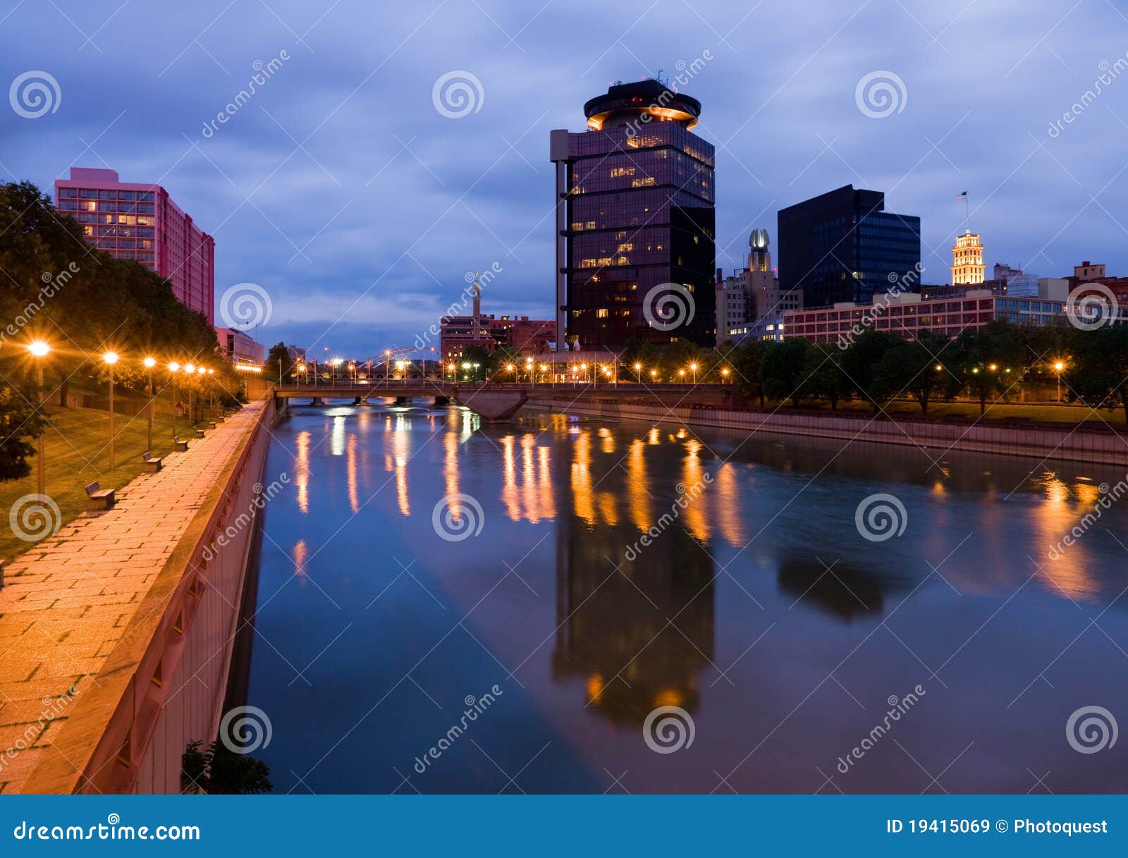 Rochester, New York State stock image. Image of evening - 19415069