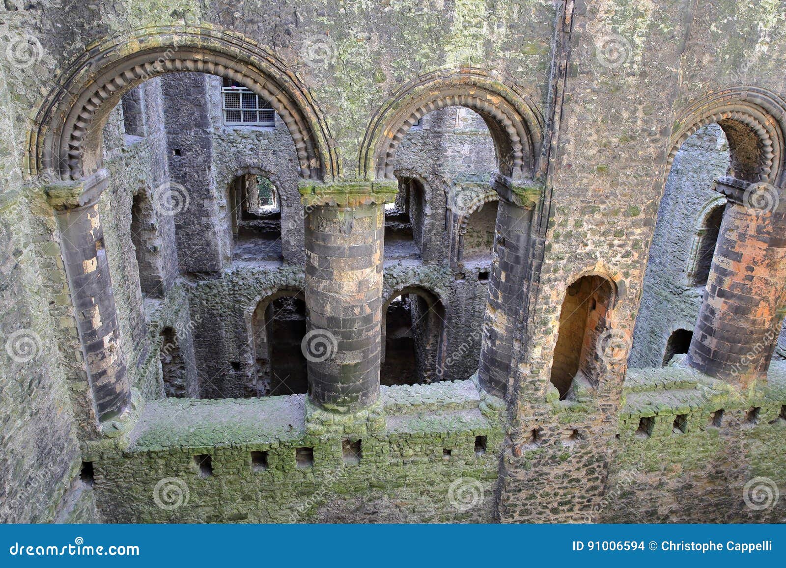 ROCHESTER, UK - APRIL 14, 2017: Columns and Arches of the Great Hall ...