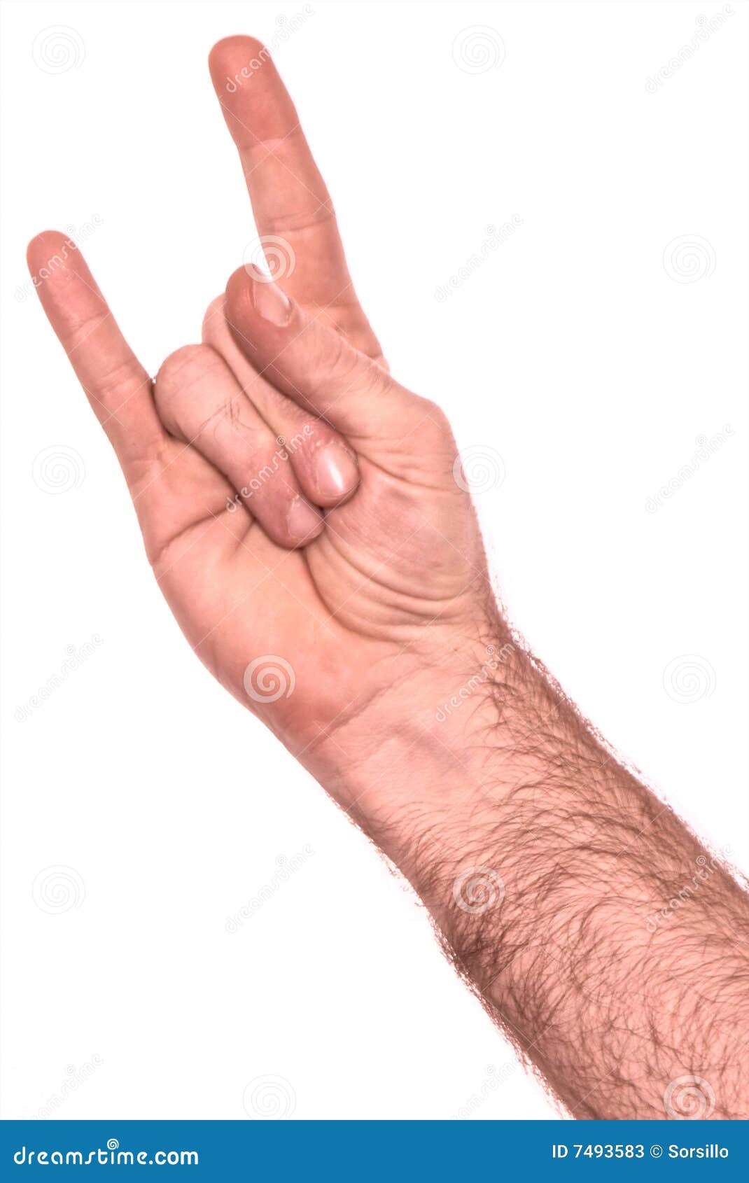 Rock on stock image. Image of thumb, hand, gesture, male - 7493583