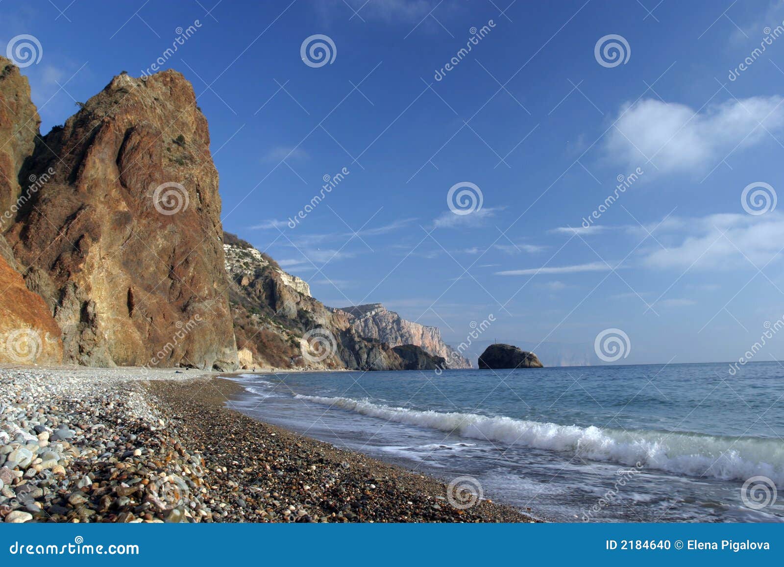 Rock above the sea stock photo. Image of south, rock, pebble - 2184640