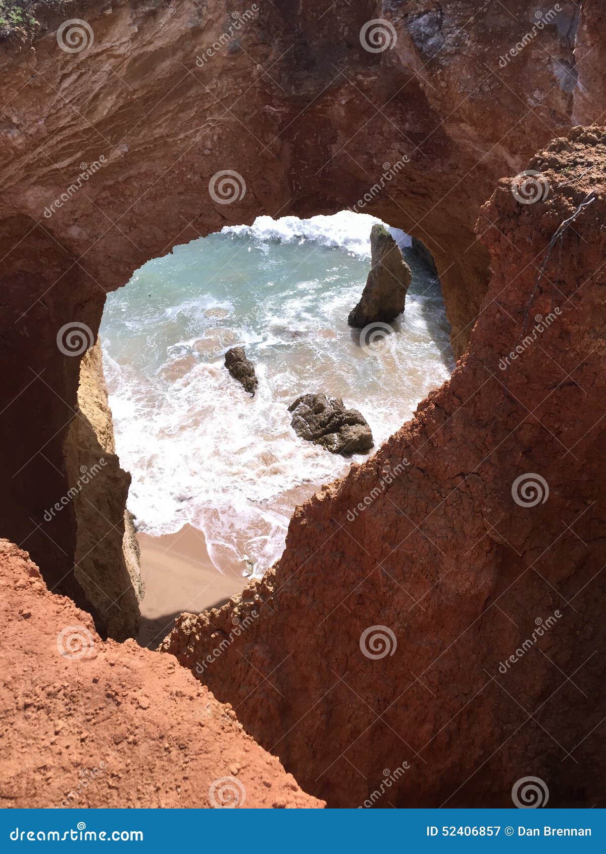 Rock above sea editorial photography. Image of algarve - 52406857