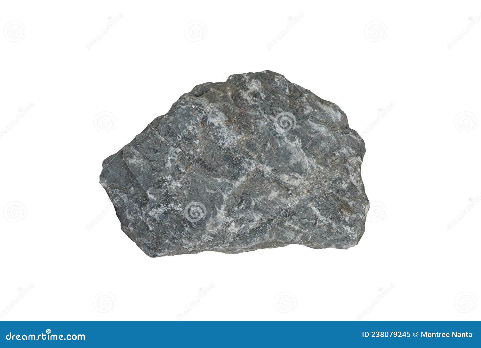 Limestone Specimen Isolated on White Background. Stock Image - Image of ...