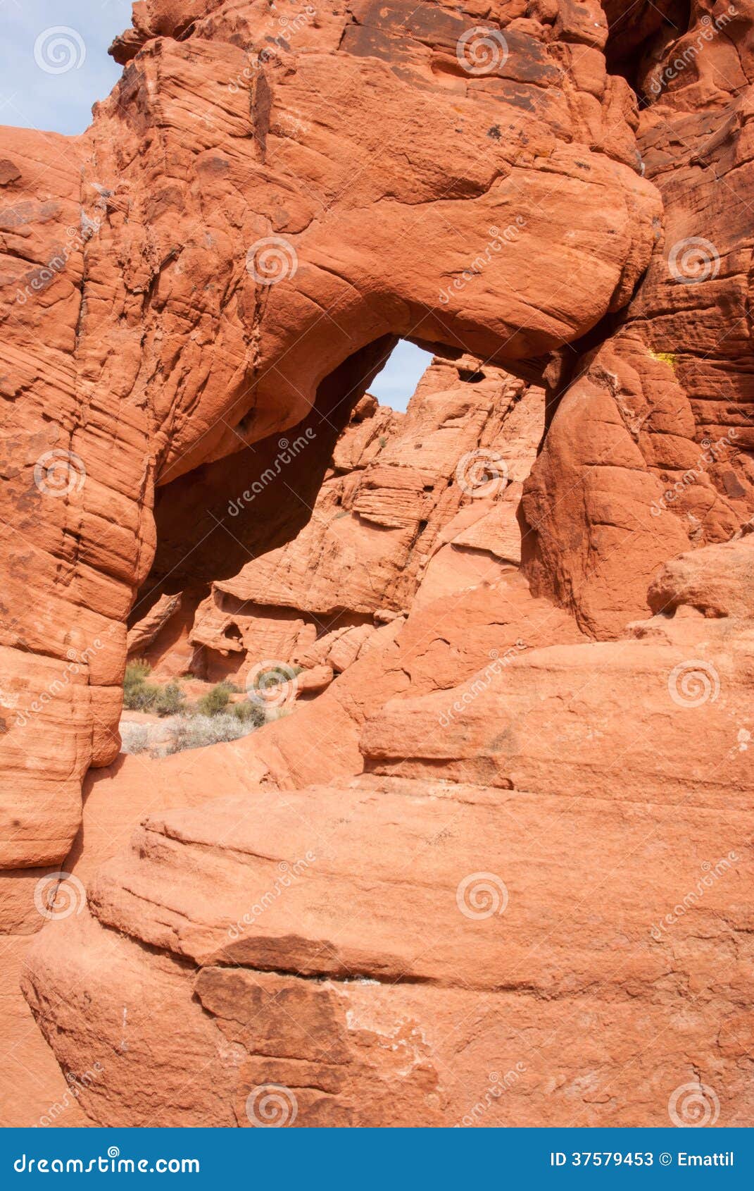 Rock Arch stock image. Image of nevada, color, america - 37579453