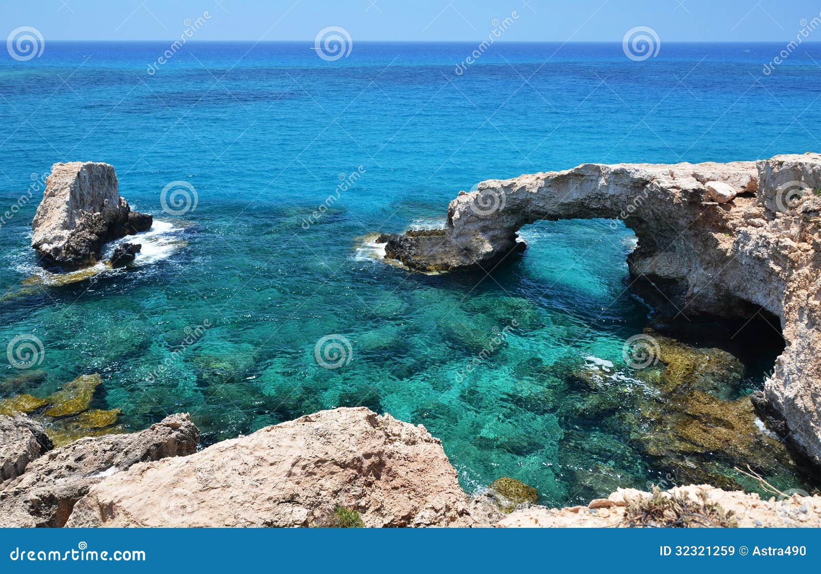 Rock arch. Cyprus stock image. Image of island, formation - 32321259