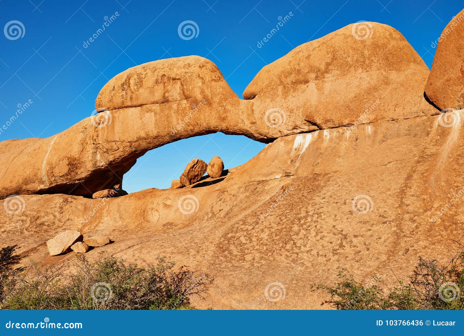 Rock Arch in Namibia stock photo. Image of travel, landscape - 103766436
