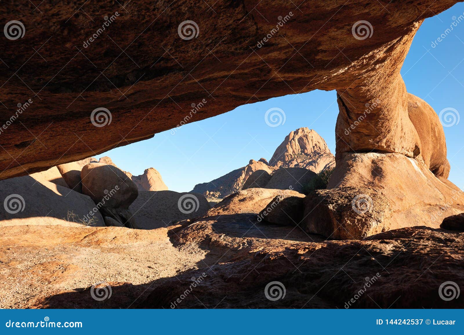 Rock Arch in Namibia stock image. Image of namibia, mountain - 144242537