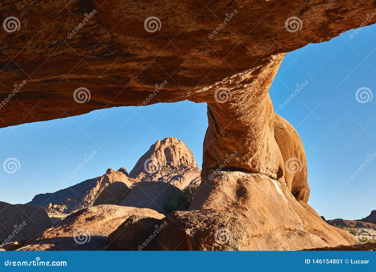 Rock Arch in Namibia stock image. Image of boulder, natural - 146154801