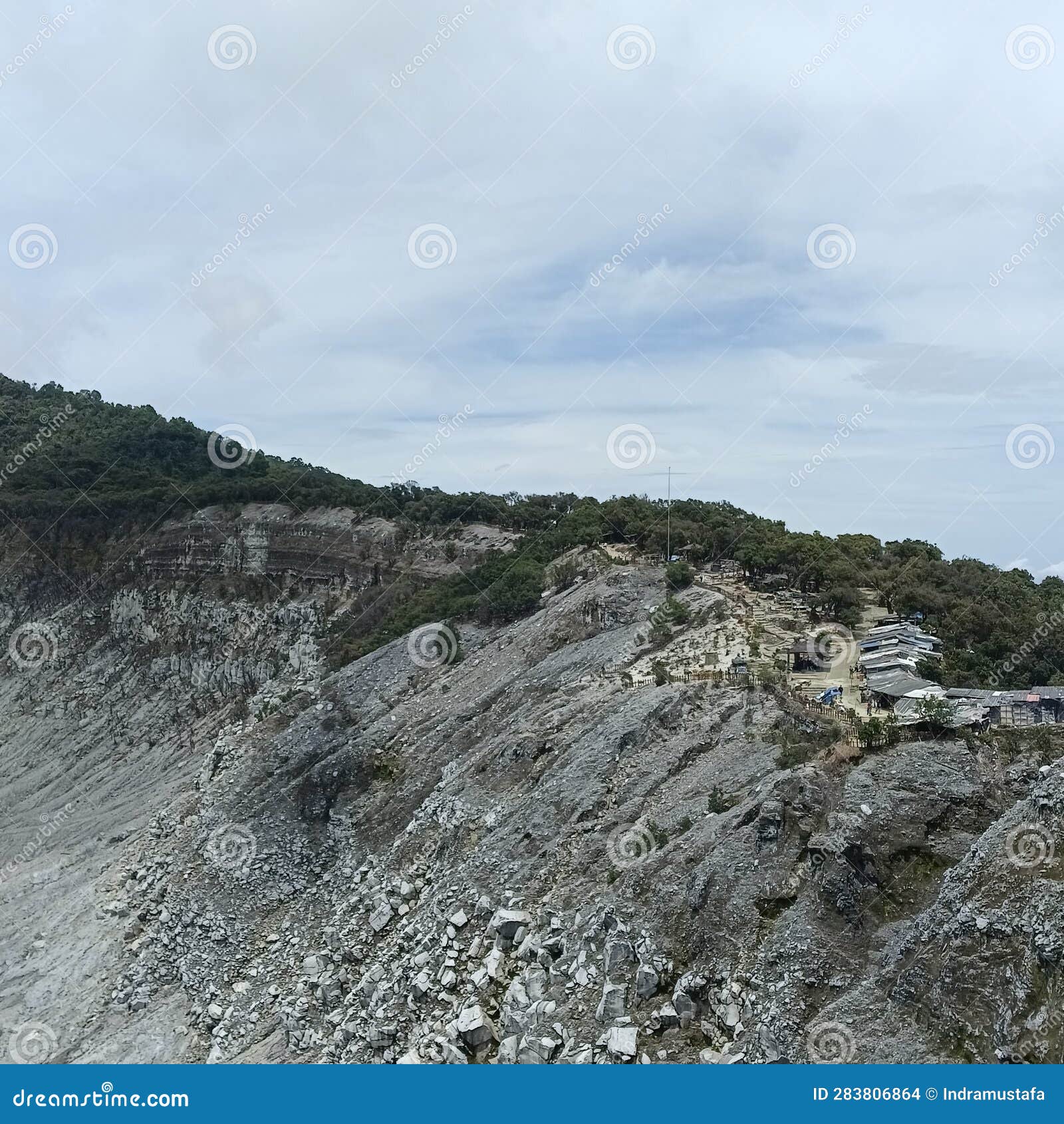 Rock in the Area of ??an Active Volcano with Eruptions? Stock Photo ...