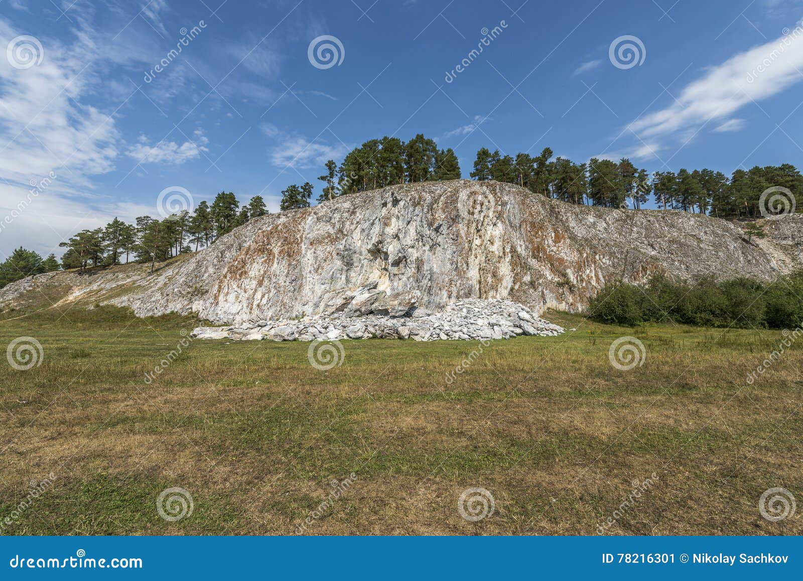 Rock Arsky stone. stock image. Image of beauty, plant - 78216301