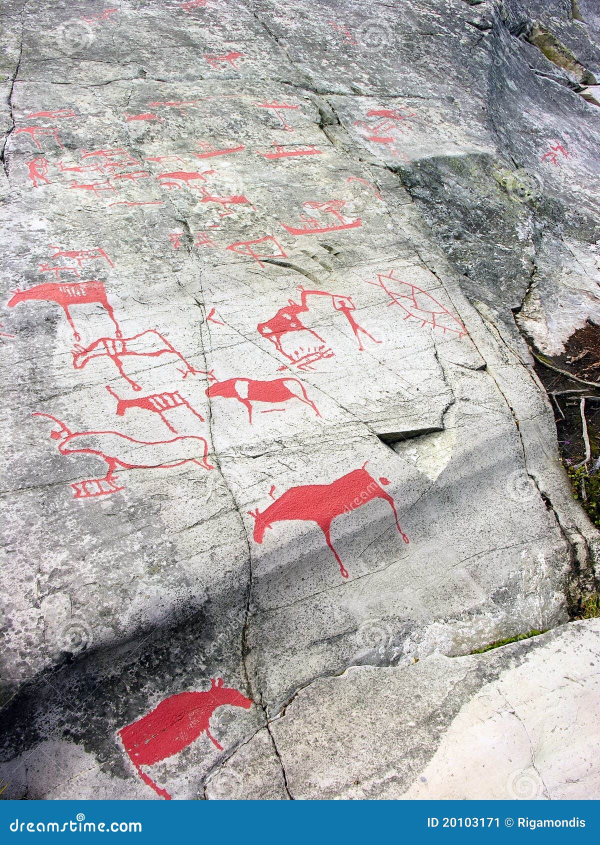 The rock art in Alta stock image. Image of rock, stone - 20103171