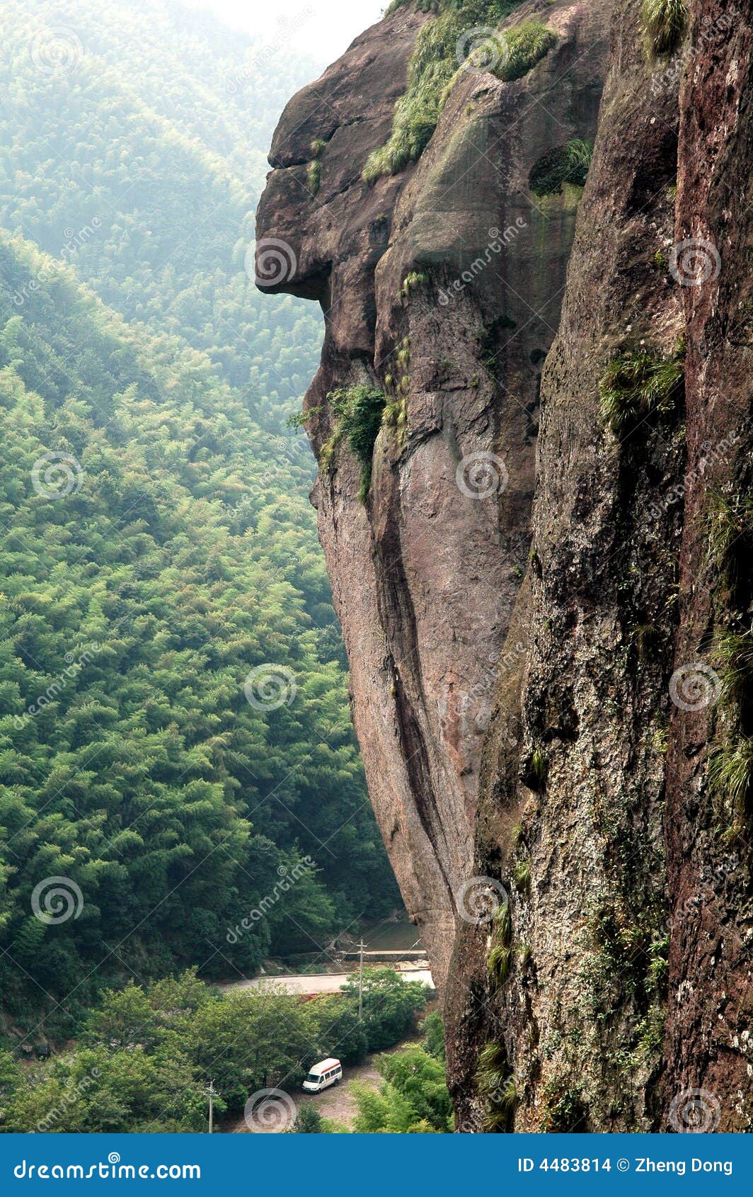 Rock as a human face stock photo. Image of huge, high - 4483814