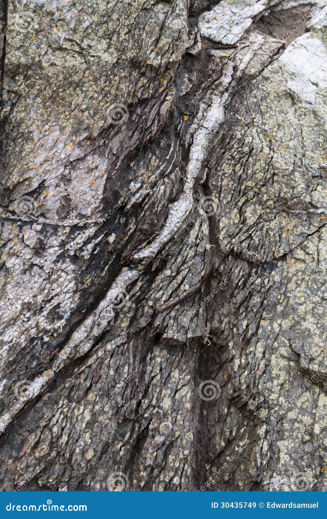 Rock Background Texture - Diagonal Seam. Stock Image - Image of cracks ...