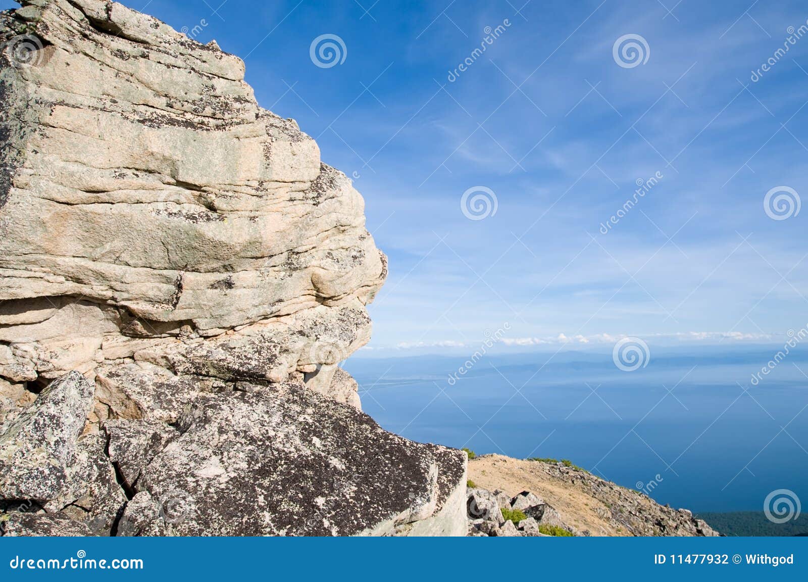 Rock at Baikal stock photo. Image of lake, rock, stone - 11477932