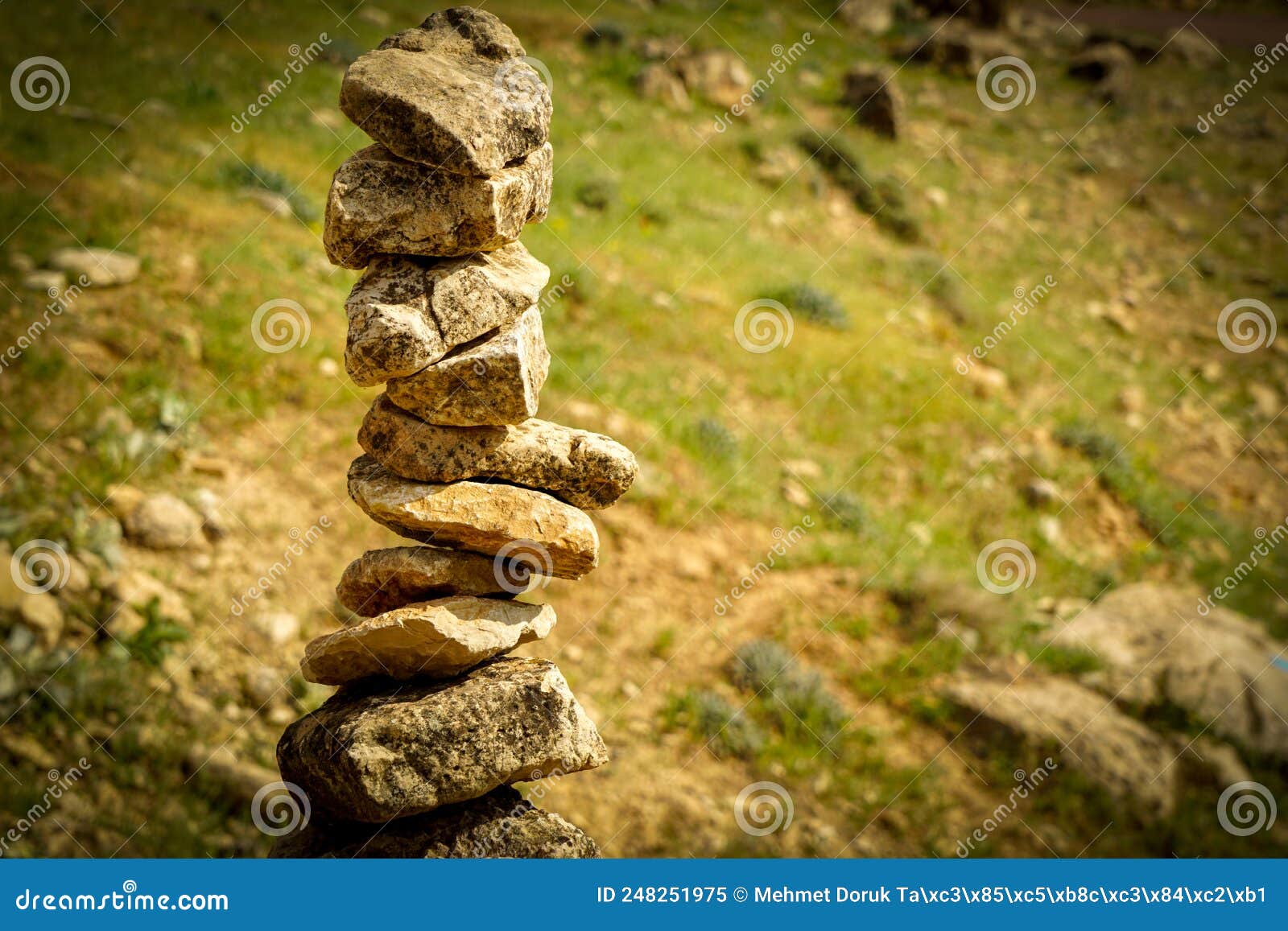 Rock Balancing in the Nature Stock Image - Image of buddhism, pebble ...