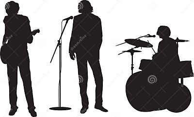 Rock band stock vector. Illustration of singing, stage - 10804800