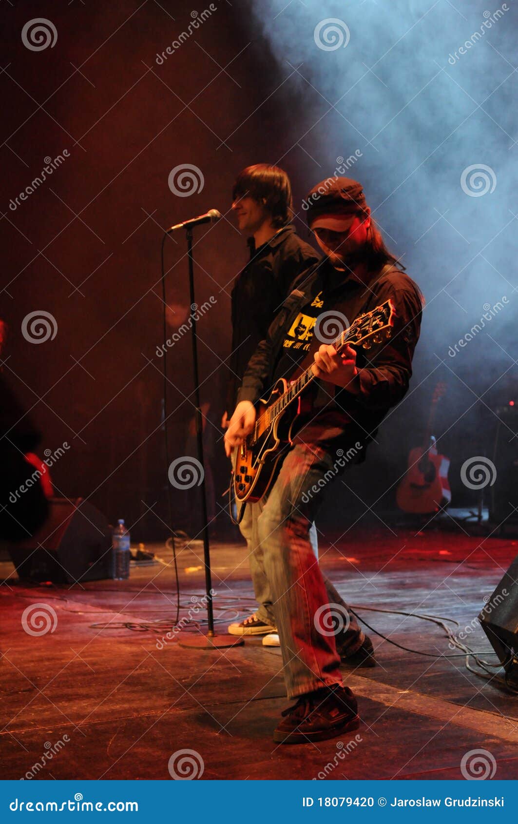 Rock band on stage editorial image. Image of artist, celebrity - 18079420