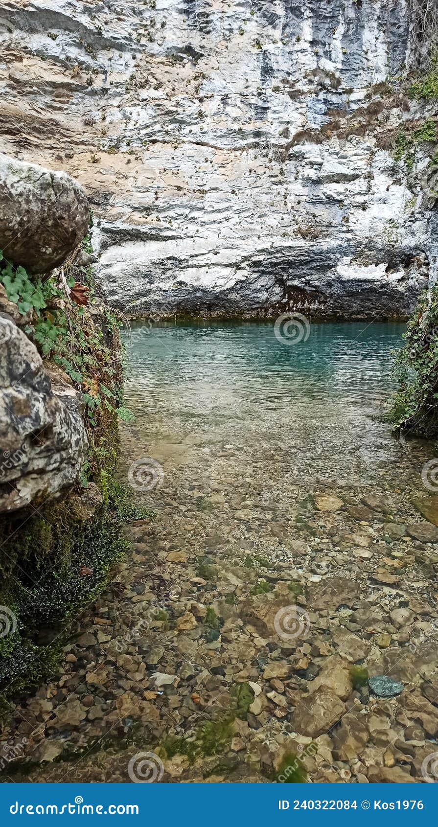 Rock on the river bank stock photo. Image of path, nature - 240322084