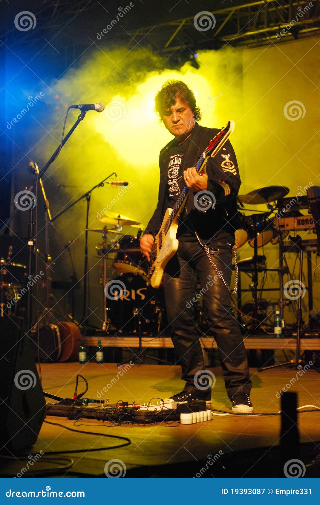 Rock bassist editorial photography. Image of live, bassist - 19393087