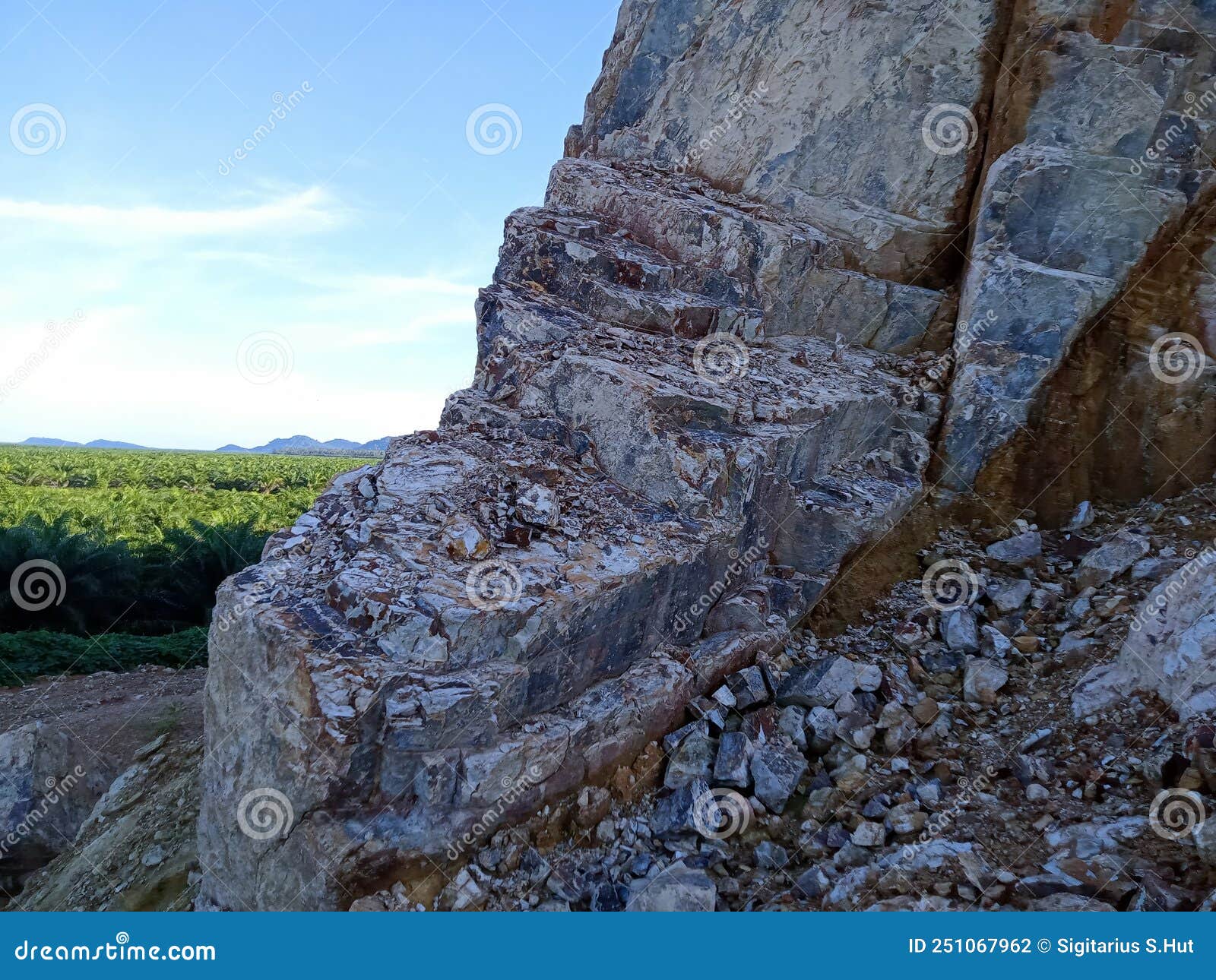 Rock at Batu Ampar District Stock Photo - Image of batu, palm: 251067962