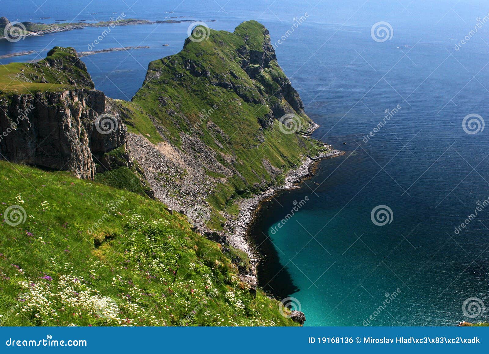 Rock in bay stock photo. Image of nature, country, norge - 19168136