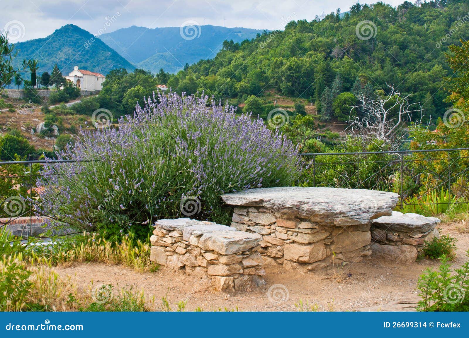 Rock bench stock photo. Image of mountains, nature, picnic - 26699314