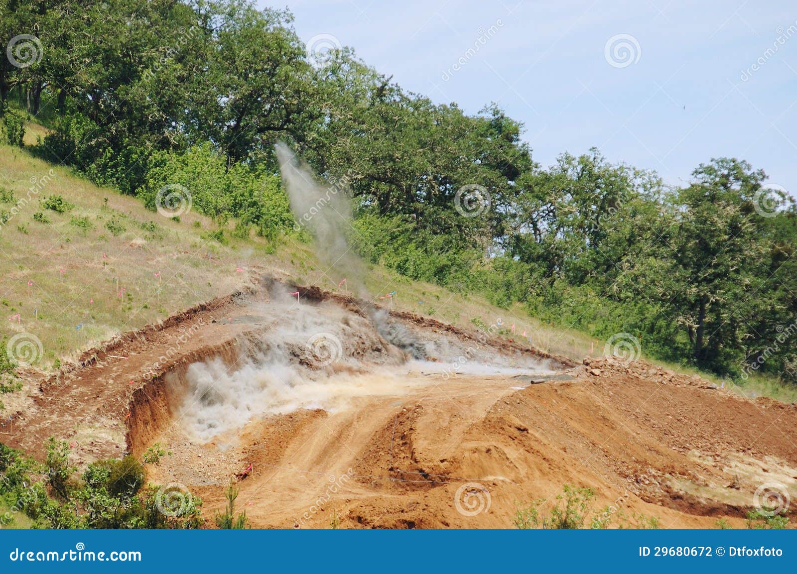 Rock Blasting stock photo. Image of earth, quarry, mining - 29680672