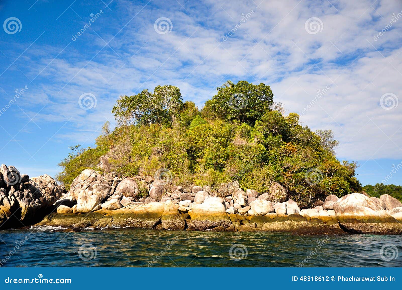 The rock stock photo. Image of traveling, snorkel, water - 48318612