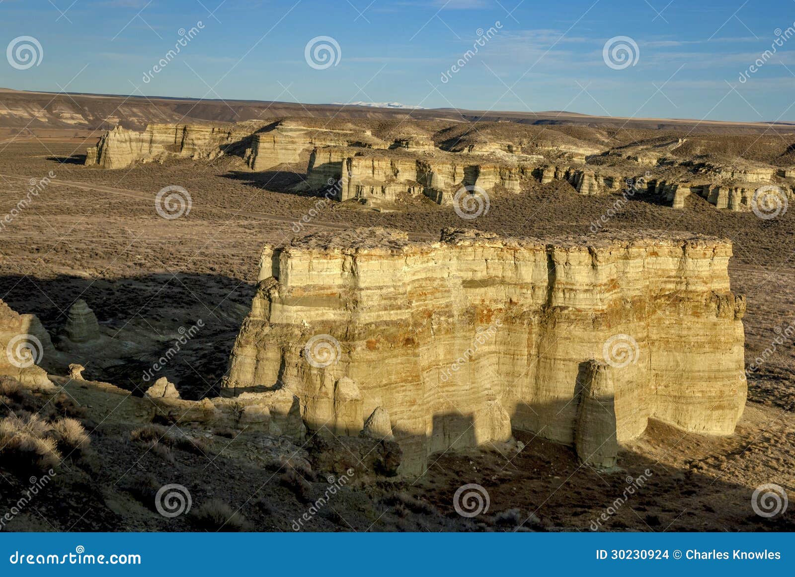 Eastern Oregon Western Landscape at Sunset Stock Photo - Image of ...