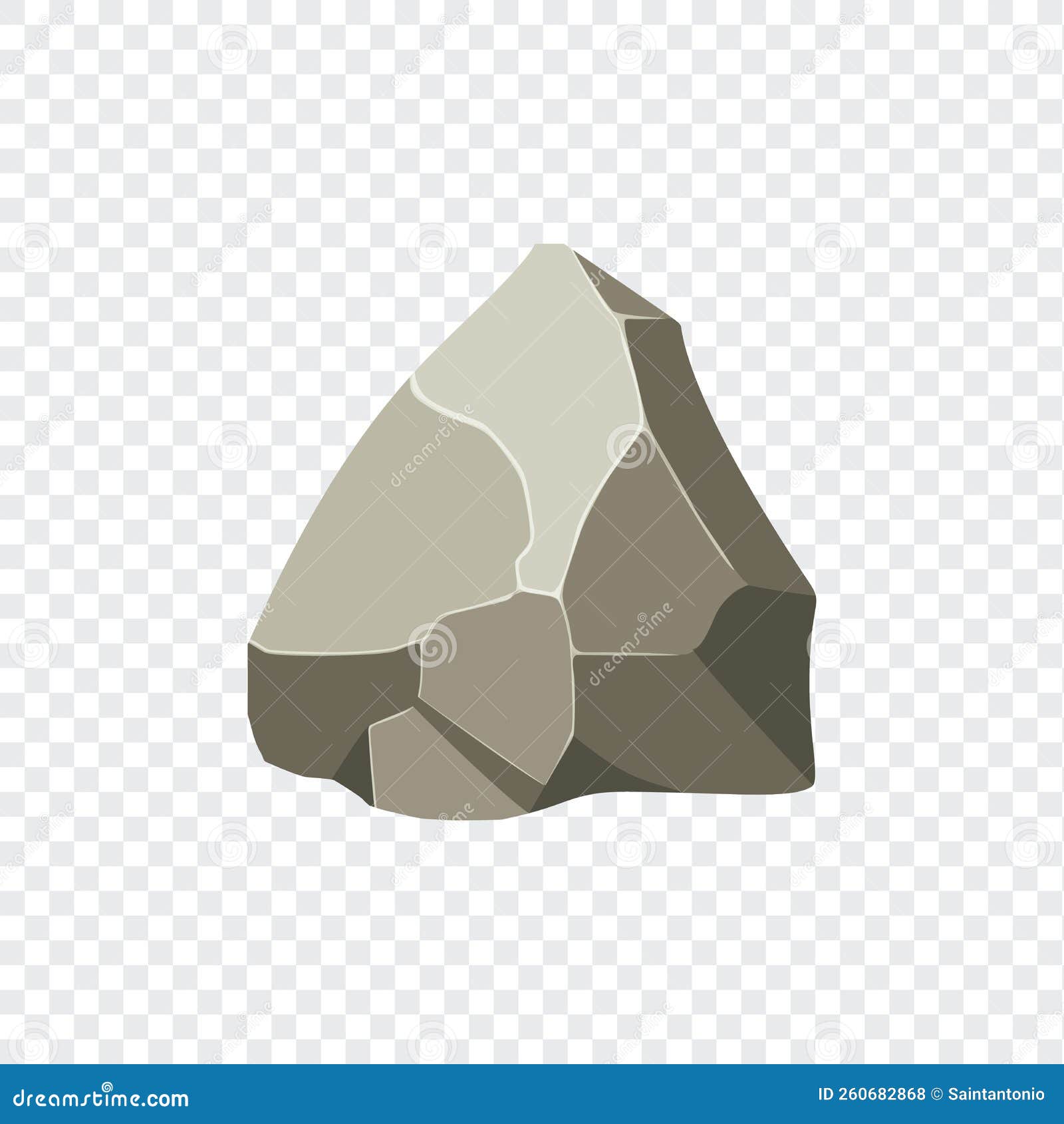 Rock Boulder. Natural Shape Stone Stock Vector - Illustration of icon ...
