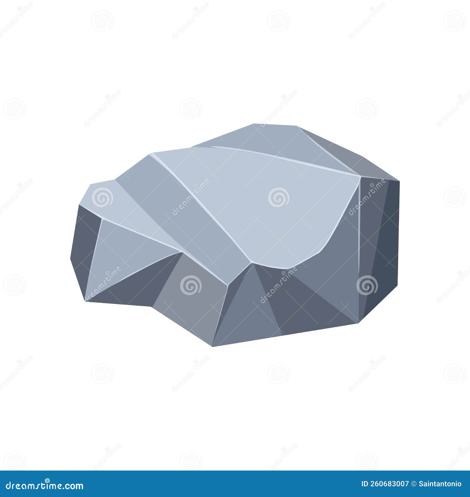 Rock Boulder. Natural Shape Stone Stock Vector - Illustration of game ...