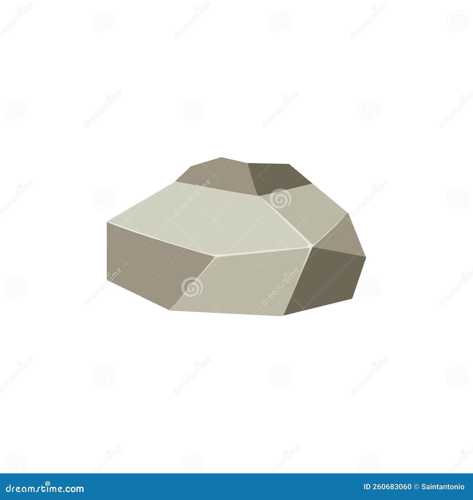 Rock Boulder. Natural Shape Stone Stock Vector - Illustration of game ...