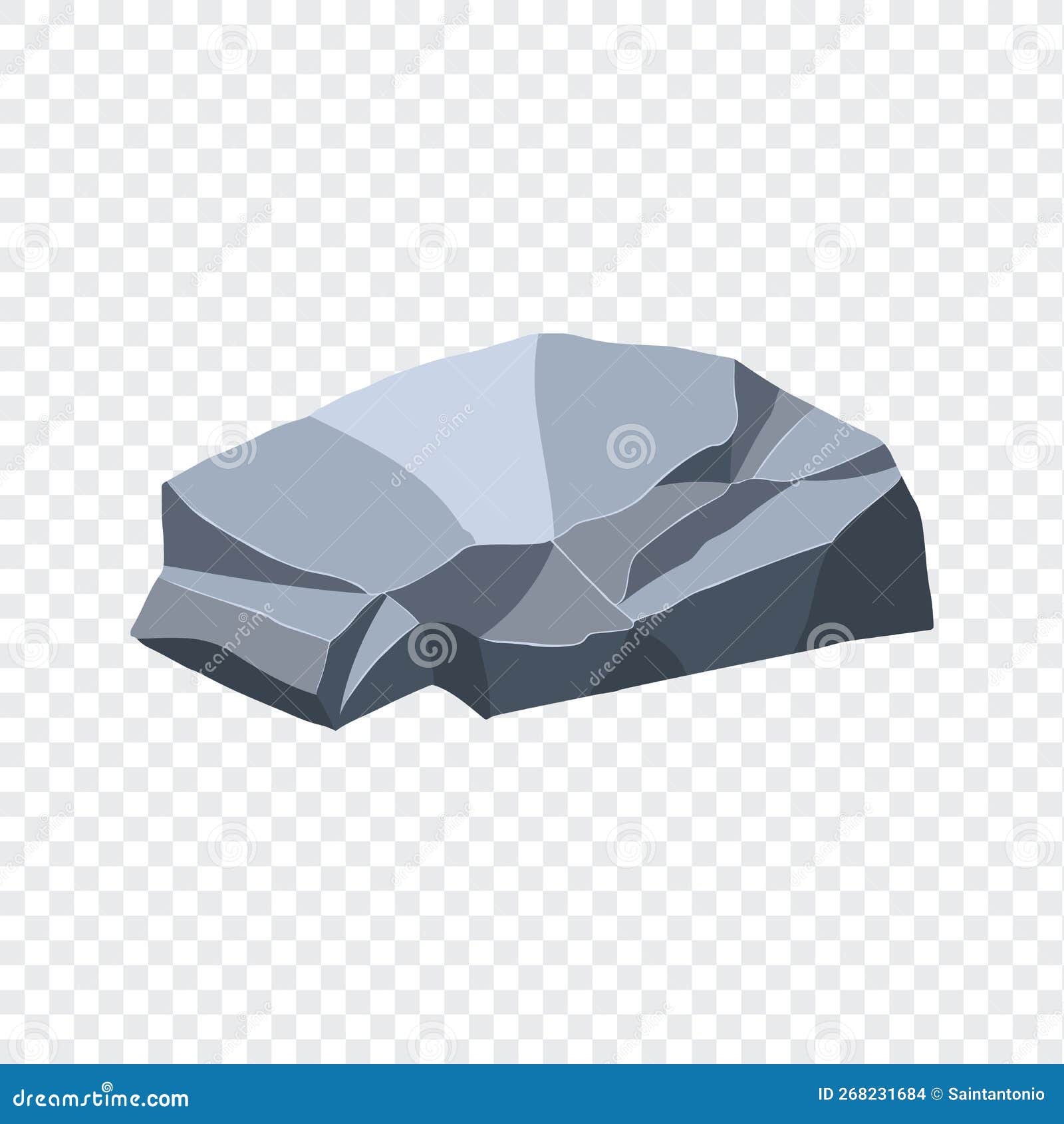 Rock Boulder. Natural Shape Stone Stock Vector - Illustration of ...