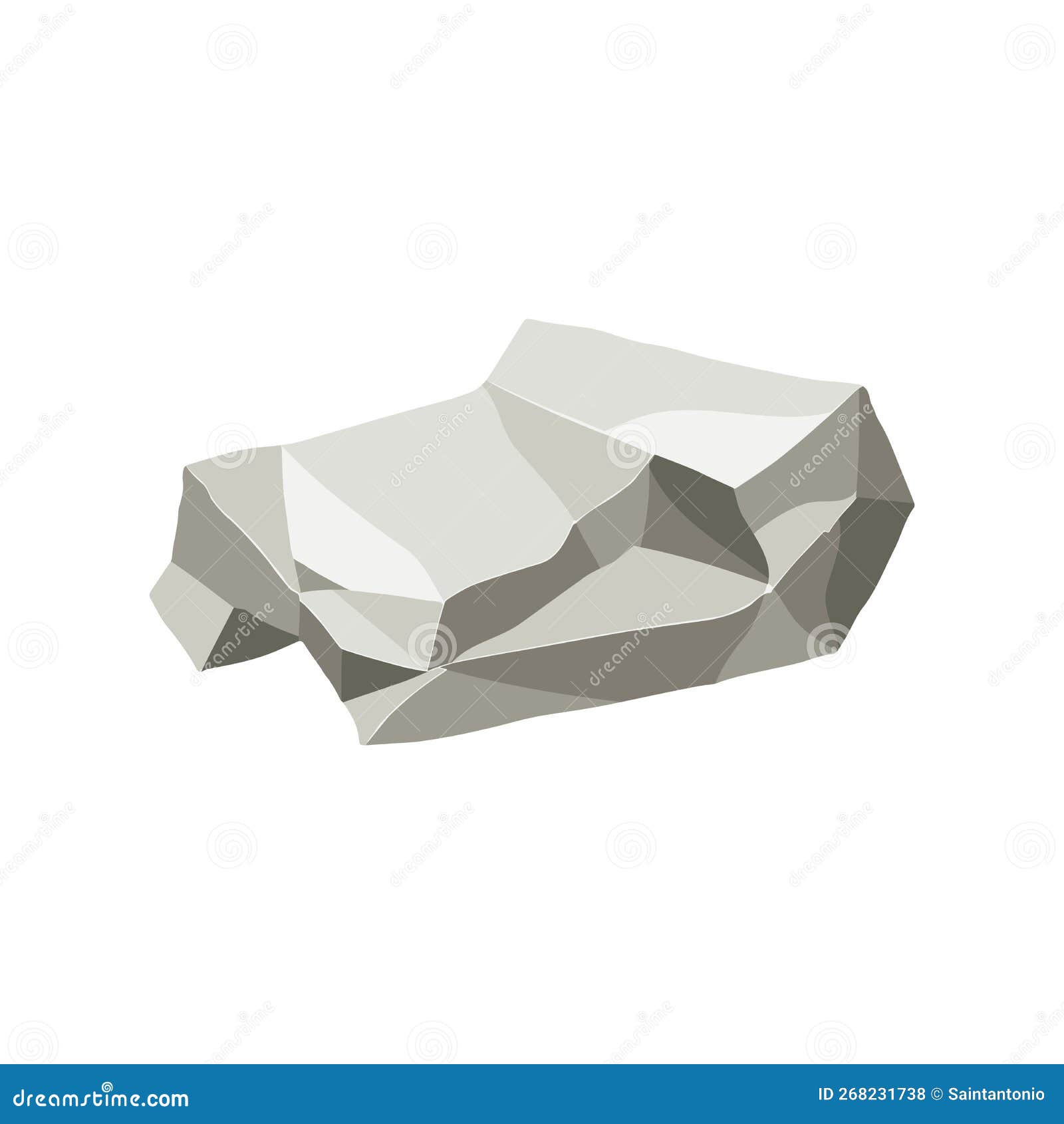 Rock Boulder. Natural Shape Stone Stock Vector - Illustration of object ...