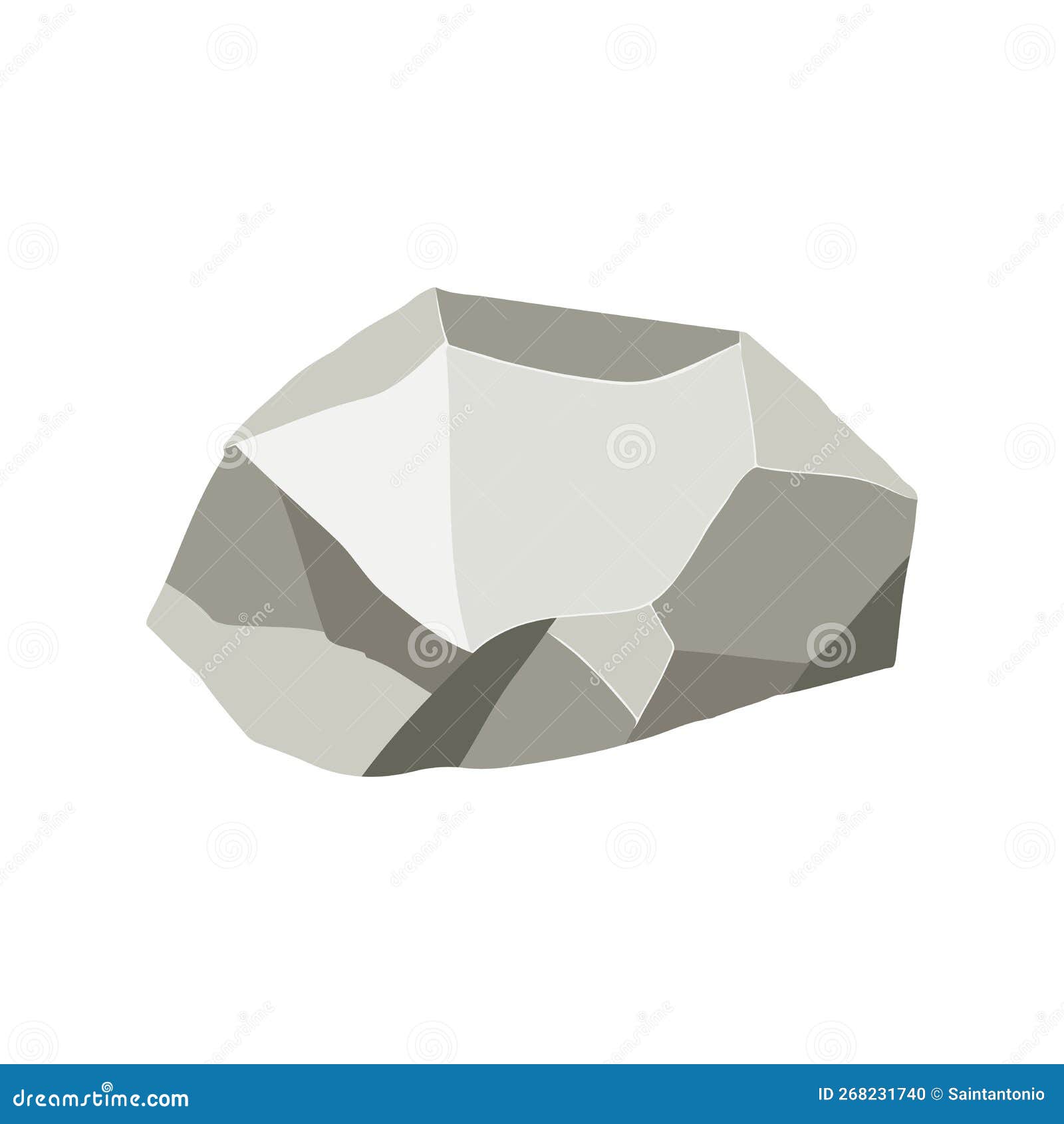 Rock Boulder. Natural Shape Stone Stock Vector - Illustration of block ...