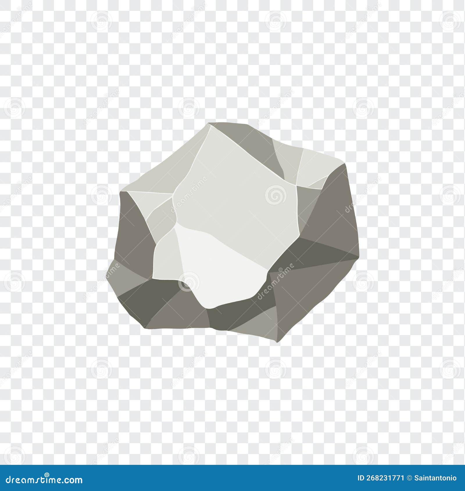 Rock Boulder. Natural Shape Stone Stock Vector - Illustration of ...